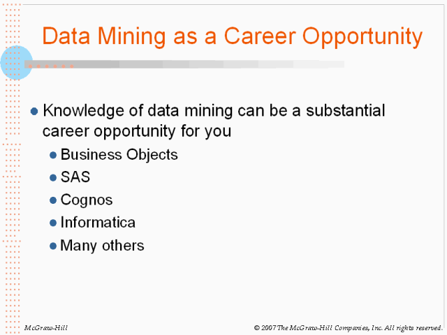 Data Mining as a Career Opportunity
