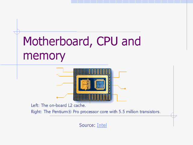 Motherboard, CPU and memory
