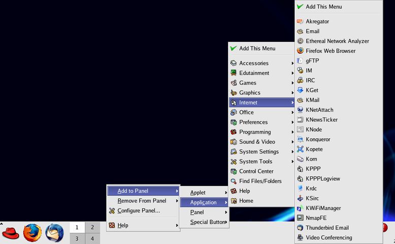 Customizing the KDE toolbar
