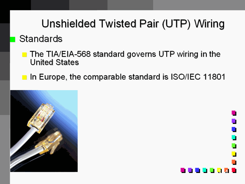 Unshielded Twisted Pair (UTP) Wiring