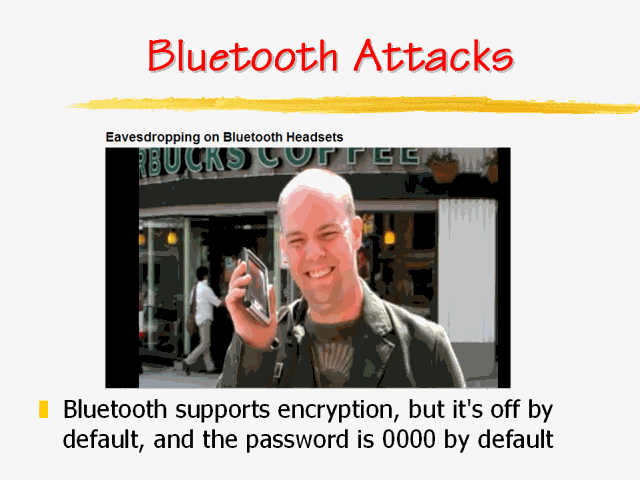 Bluetooth Attacks