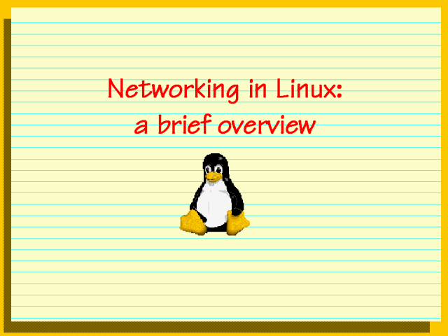 Networking in Linux: