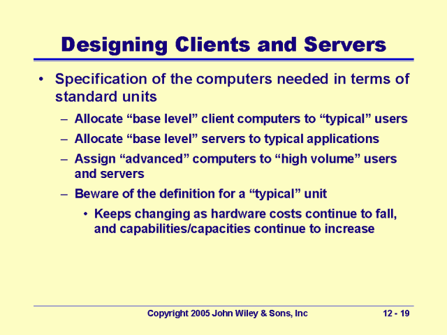 Designing Clients and Servers