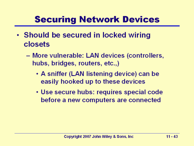 Securing Network Devices