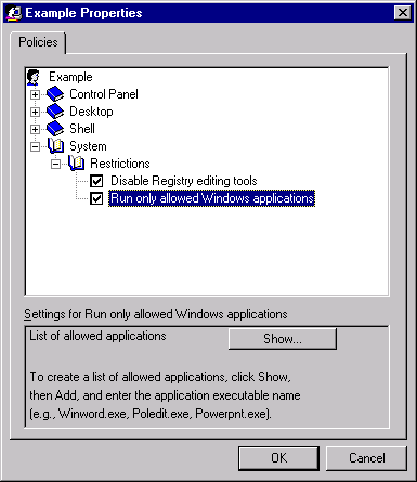 System Policy Editor
