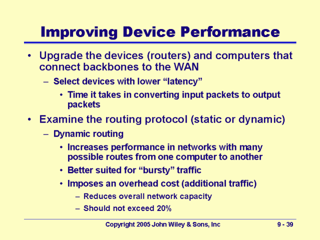 Improving Device Performance