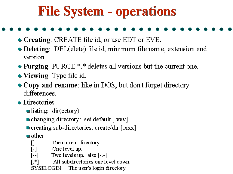 "File System - operations"