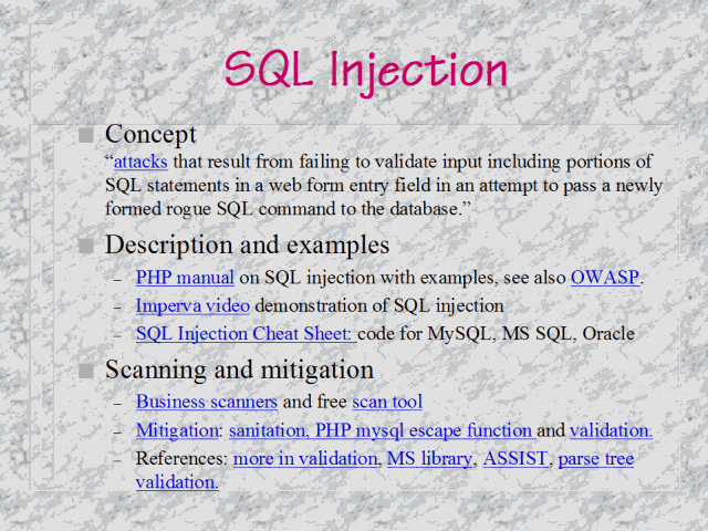 SQL Injection